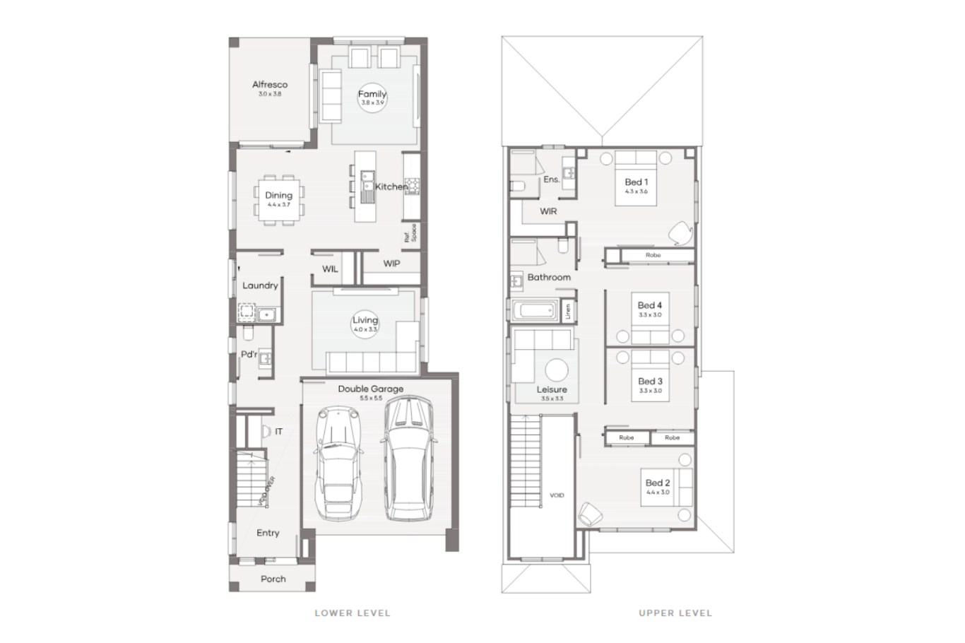 Narrow Block House Designs | Clarendon Homes