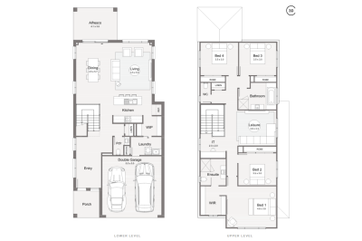 Narrow Block House Designs | Clarendon Homes