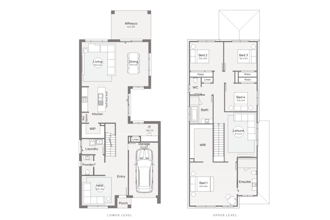 Narrow Block House Designs | Clarendon Homes